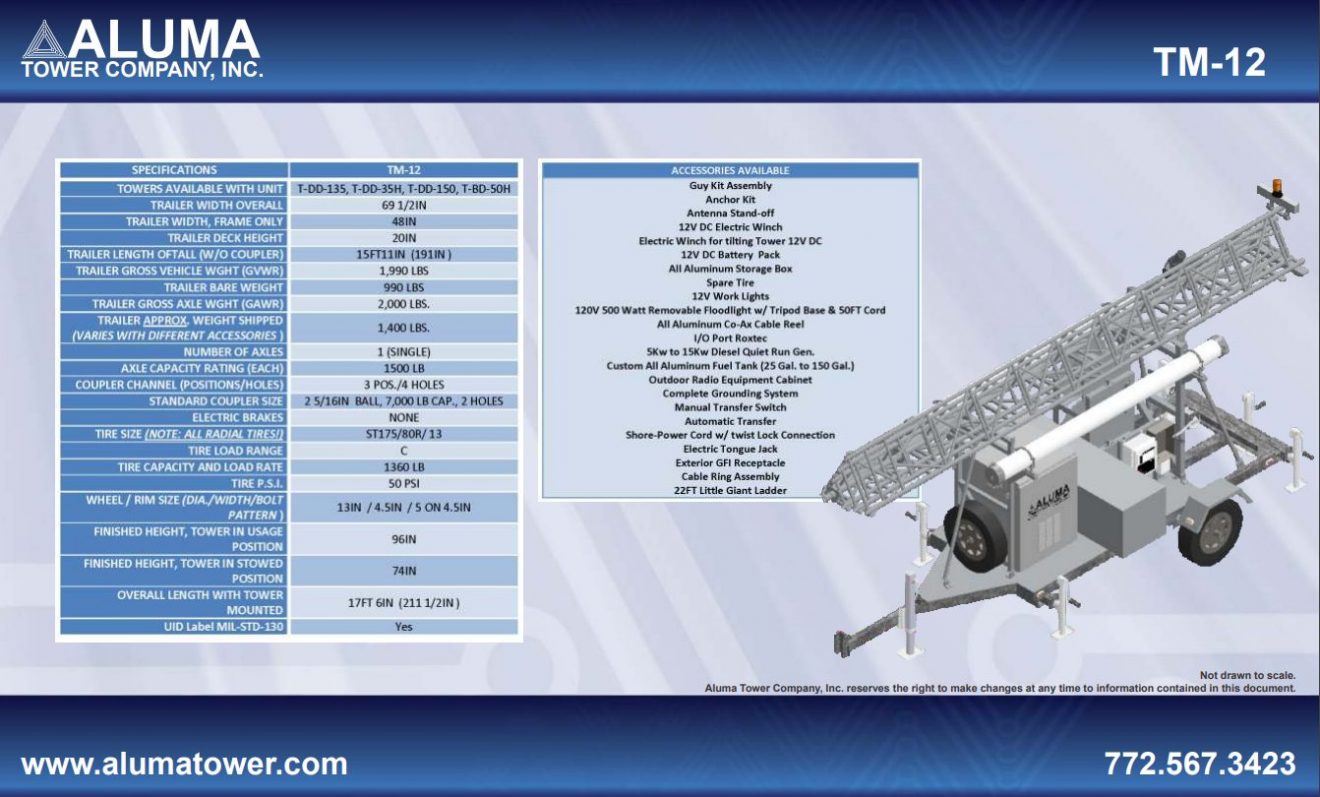 Open Trailer Towers Archives | Aluma Tower Company, Inc